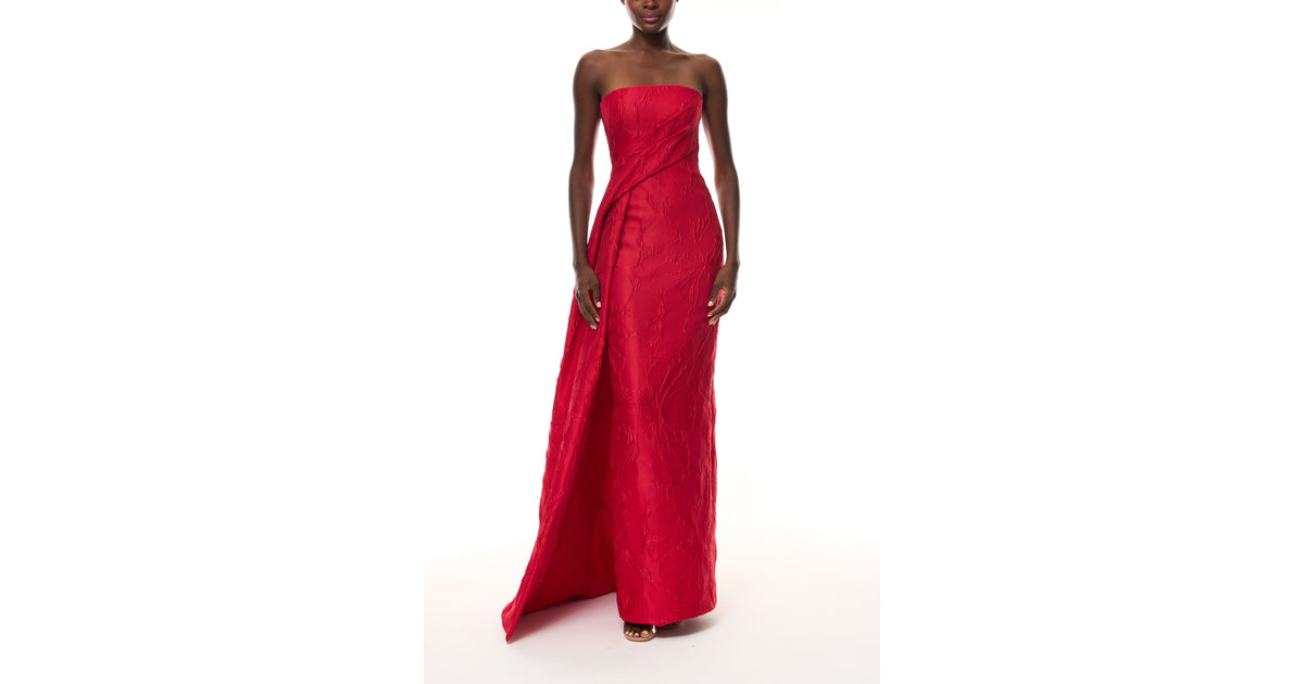 Poppy Jacquard Column Gown – Monique Lhuillier