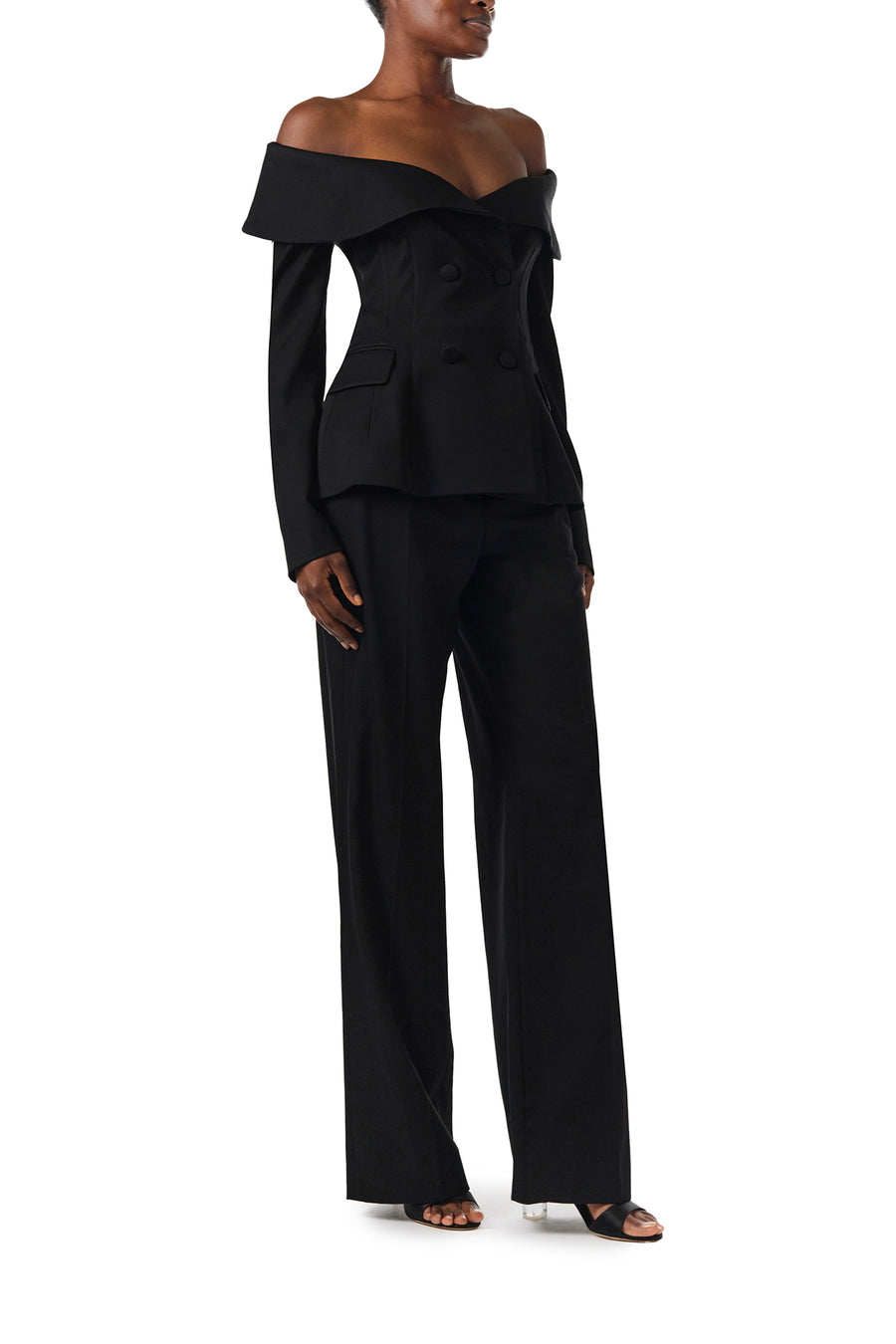 Off-The-Shoulder Corseted Blazer – Monique Lhuillier